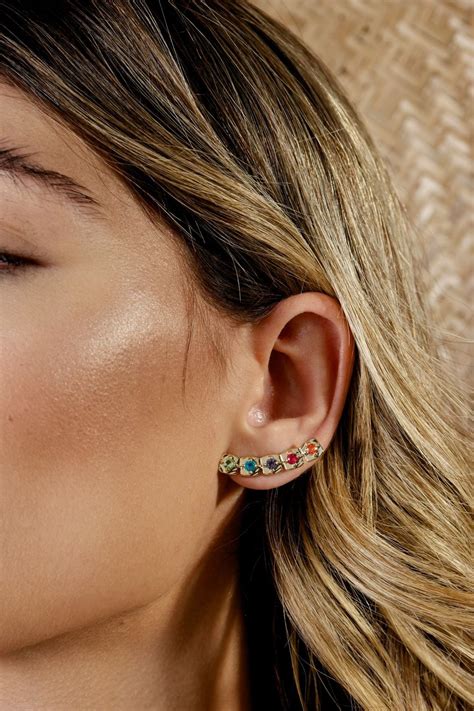Belanel Semijoias Atacado de Semijoias Brinco Ear Cuff Zircônia