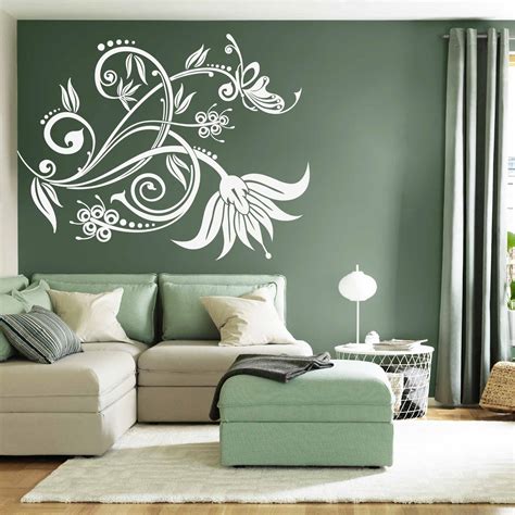 Stickers Arabesque Fleurs Autocollant Muraux Et Deco