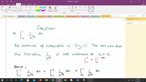 evaluating improper integrals with discontinuity lesson 2 youtube