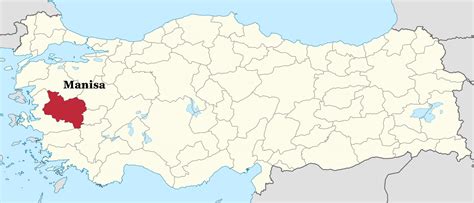 Manisa Haritası Türkiye