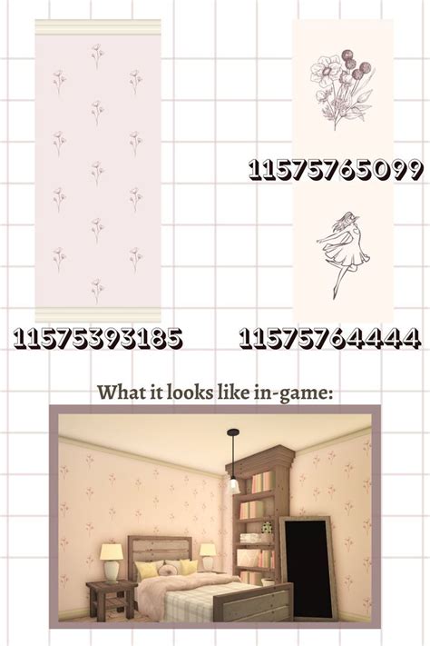 Roblox Bloxburg Coquette Aesthetic Painting And Wallpaper Decal House
