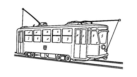 Dibujo De Tranv A Para Colorear Y Pintar