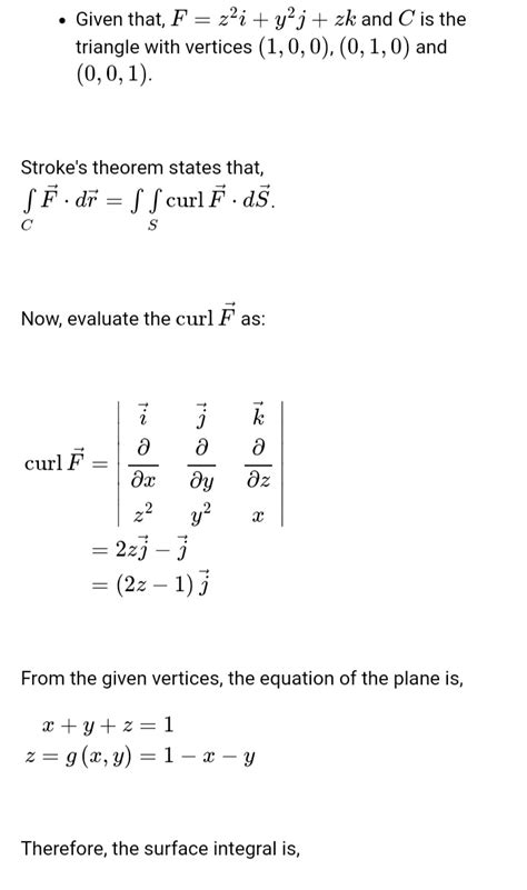 [solved] 343 use stokes theorem to evaluate curl f n ds where f x y course hero
