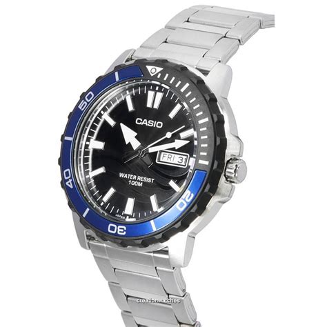 Casio Enticer Standard Analog Black Dial Quartz MTD 125D 1A2 MTD125D
