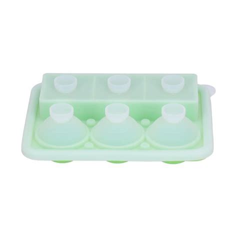 EJ life Moule à glaçons en silicone alimentaire 6 cavités avec design