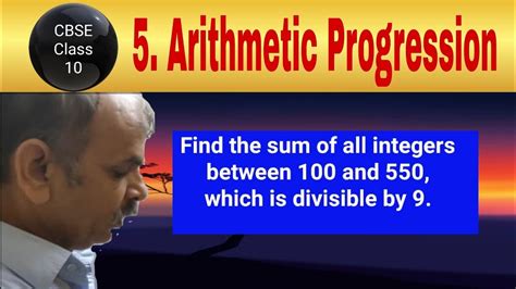 find the sum of all integers between 100 and 550 which is divisible by 9 youtube