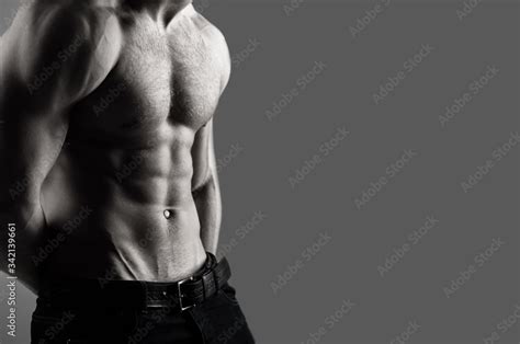 Athletic Caucasian Ab Six Pack Chest Muscles Triceps Beautiful