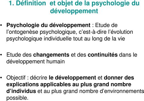 Psychologie Du D Veloppement D Finition
