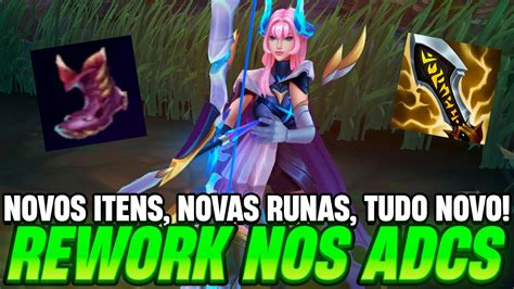 NOVO REWORK DOS ADCS ANUNCIADO RIOT VAI MUDAR ITENS RUNAS BOTAS A