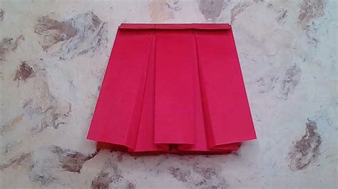 Cómo hacer una FALDA de papel Origami PASO A PASO YouTube
