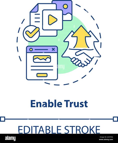 Enable Trust Concept Icon Stock Vector Image Art Alamy