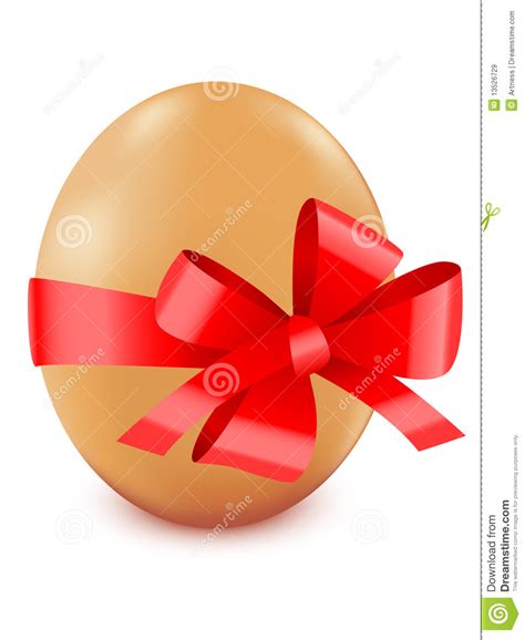 Easter Egg With Bow Stock Vector Illustration Of Easter 13526729