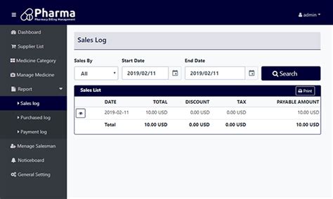 Pharma Pharmacy Management System Php Script Inkthemes