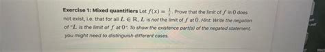 solved exercise 1 mixed quantifiers let f x x1 prove that