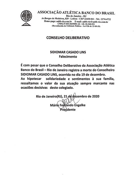Conselho Deliberativo Aabb Rio Revista
