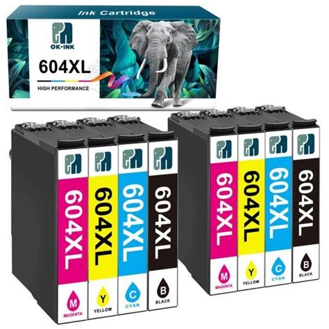 Xl Ok Ink Lot De Cartouches D Encre Compatibles Avec Epson