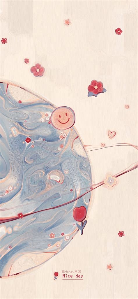 ²²² 做自己的宇宙 来自Honey果酱 微博 Pósters art deco Iphone fondos de pantalla