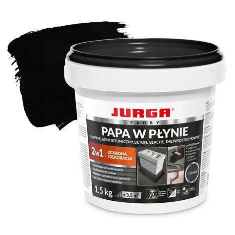 Papa w Płynie Farba na Dach CZARNA 1 5KG JURGA 2802 Cena Opinie