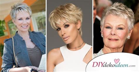 Kurzhaarfrisuren für Frauen ab 50 Elegant schick und modern