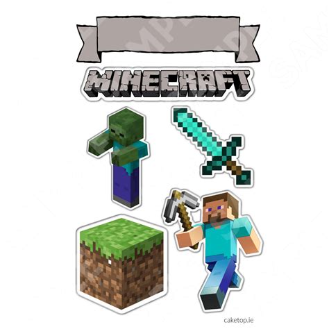 Minecraft Party Free Printable Cake Oh My Fiesta For Geeks Off