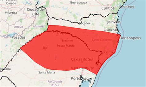 Alerta Vermelho Para Tempestades Chuva Intensa Raios E Rajadas De