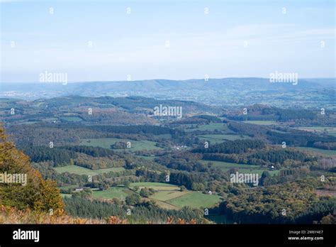 Panoramic View Of Mont Beuvray In The Morvan Saint Leger Sous Beuvray