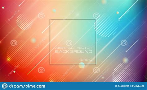 Fondo Colorido Abstracto Con Formas Geom tricas Ilustración del Vector