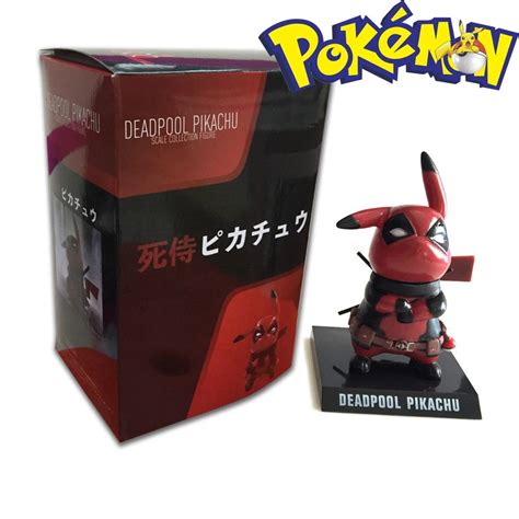 Figuras De Acci N De Pok Mon Pikachu Deadpool 10CM PVC Juguetes De Pel