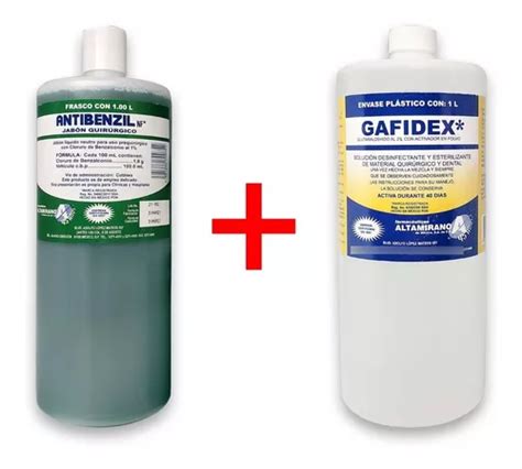 Gafidex Glutaraldehído 1lt Jabón Verde 1lt Envío gratis