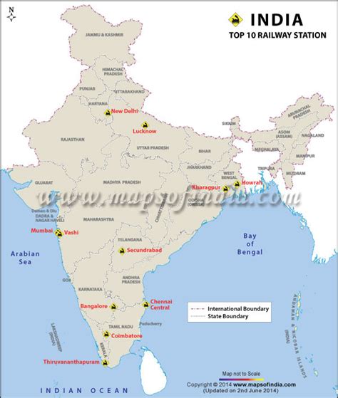 Indian Railway Station Map