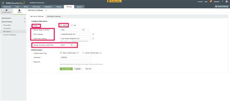 Mail Server Configuration Using Smtp M Security Plus Help