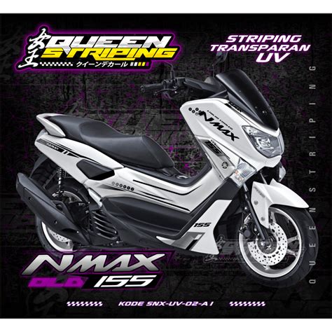 Jual Stiker Striping Transparan NMAX Old 155 Decal Striping UV Desain