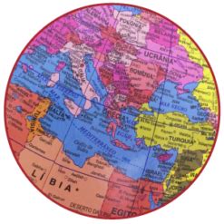 Globo Terrestre Continental Libreria