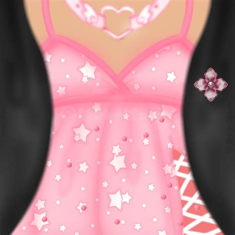 Roblox T Shirt Free Pink Star Print Dress Retro Print Dresses
