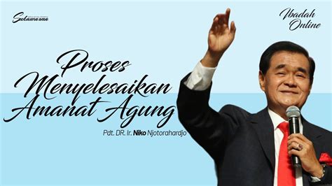 Ibadah Online 18 Juni 2023 Pdt DR Ir Niko Njotorahardjo YouTube
