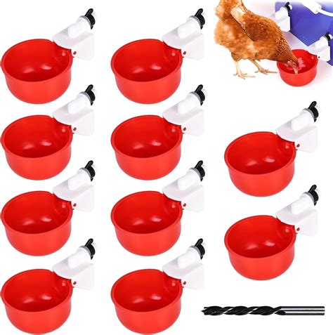 Abreuvoir Poules 10 Pièce Abreuvoirs Automatiques Kit Abreuvoirs