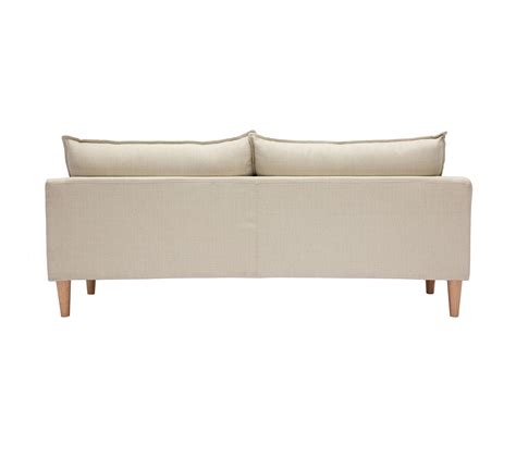Canapé Scandinave 3 Places En Tissu Beige Et Bois Clair Kate Canapé BUT