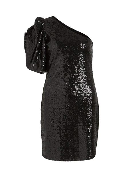 Vestido Vila Serena Negro De Fiesta Con Lentejuelas De M