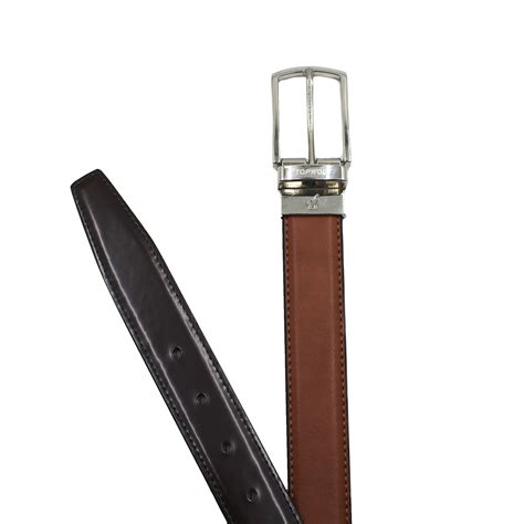 Ripley CINTURÓN TOPWOLF ECOCUERO REVERSIBLE COGNAC CAFÉ 3 5CM V10