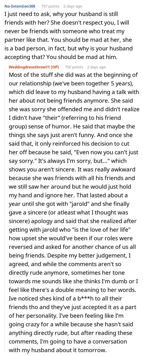 One Of My Husbands Friends Made Me Uncomfortable At Our Wedding But Its My Own Fault