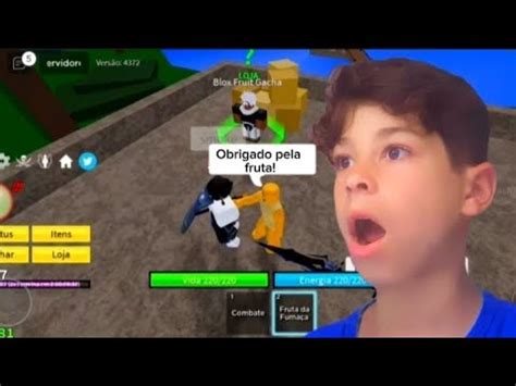 Joguei Blox Fruits Pela Primeira Vez Youtube