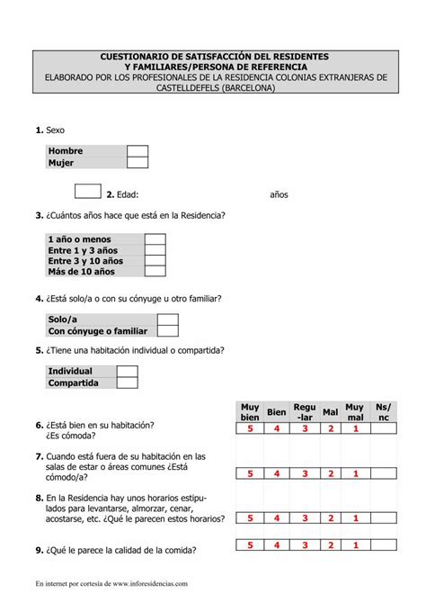 CUESTIONARIO DE SATISFACCIÓN PARA cuestionario de satisfacciÓn del