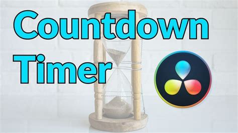 Create A Countdown Timer In DaVinci Resolve