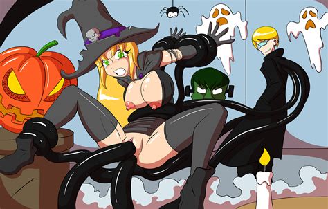 Rule 34 Anal Big Breasts Blonde Hair Breasts Dahs Green Eyes Hair Halloween Igocu Knightsnipe