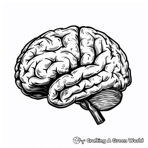 Brain Coloring Pages Free Printable