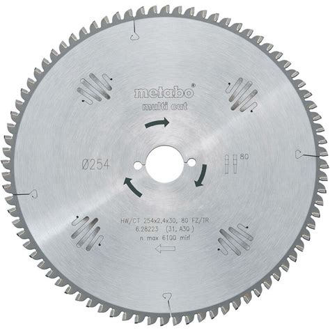 Lame De Scie Circulaire Au Carbure Metabo HW CT 315X30 96 FZ TR5