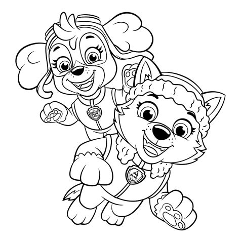 Paw Patrol Gratis Kleurplaten Printen Of Opslaan