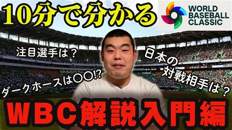 WBC金の国渡部おにぎりが10分で分かりやすくWBC説明 YouTube