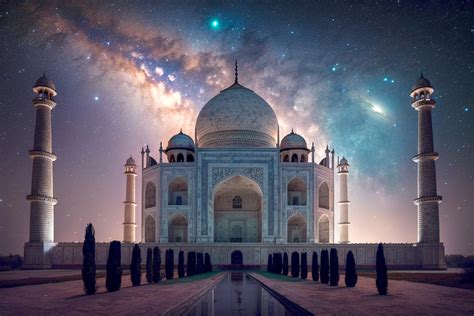 Taj Mahal At Night