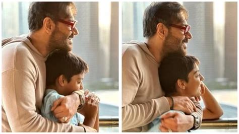 Ajay Devgn Showers Love On Son Yug In New Pics Cherishes Baap Beta